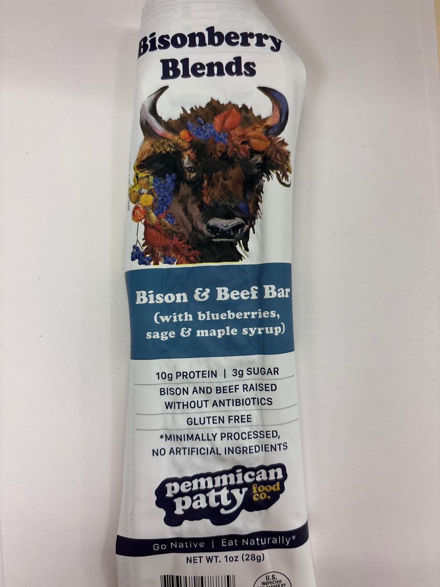 Pemmican Patty Blueberry, Sage, and Maple Syrup Bison &Beef Bar ...