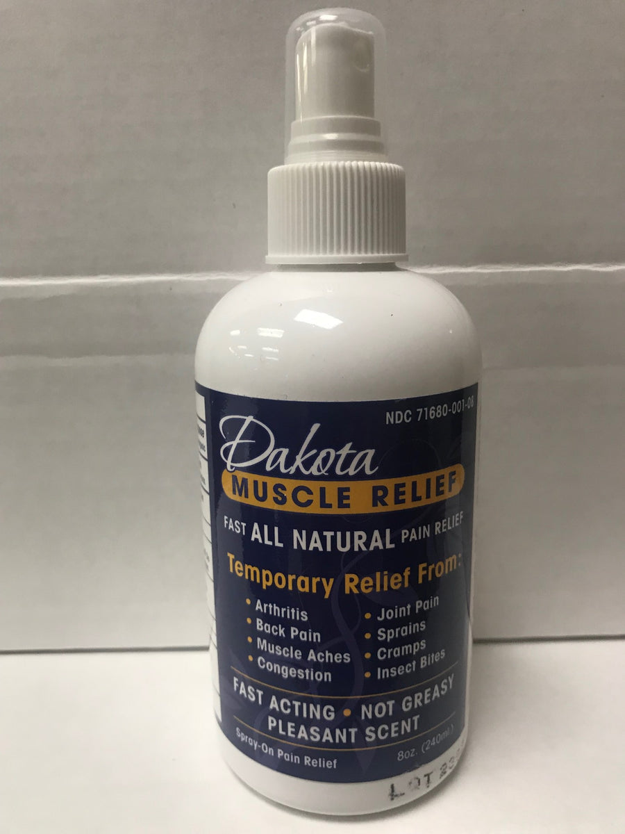 Dakota Muscle Relief Spray 8oz – Prairie Creek Pride of Dakota Store
